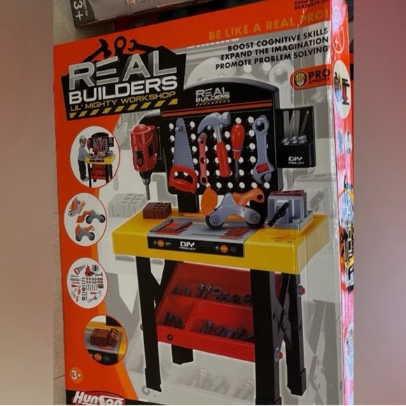 Real Builders | Toys | New Real Builders Lil Mighty Workbench Boys Play ...
